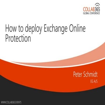 How to deploy Exchange Online Protection | PPTX