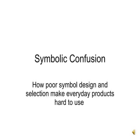 Symbolic Confusion | PPT