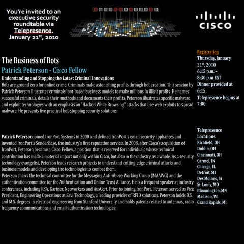 Cisco CSO Roundtable | PPTX