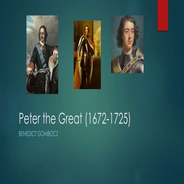 Peter the Great (1672-1725) | PPT