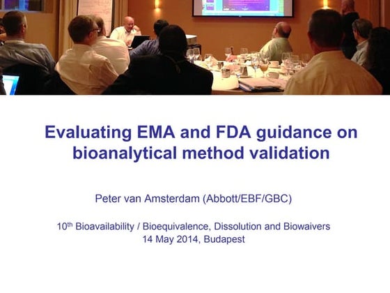 Bioanalytical Method Validation | PPT | Biotech and Biomedical Industry | Industries