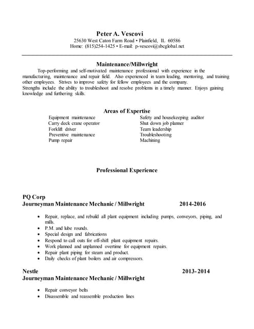Resume_Manufacturing | PDF