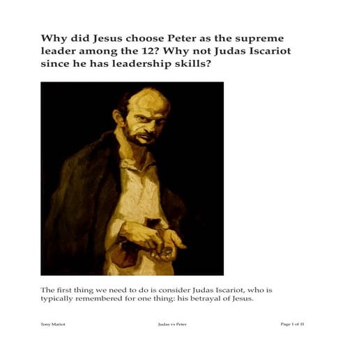 Peter vs Judas | PDF