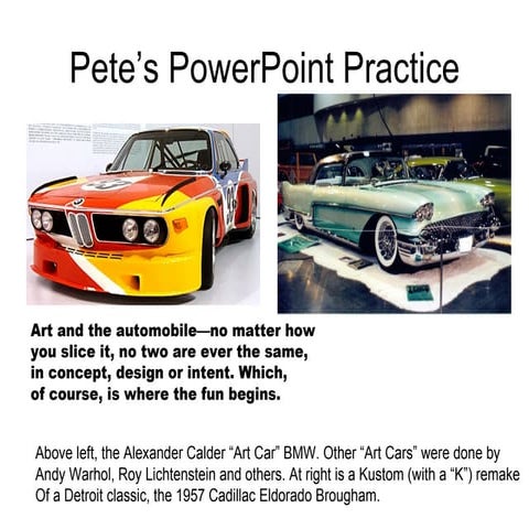Pete’s Power Point Practice | PPT