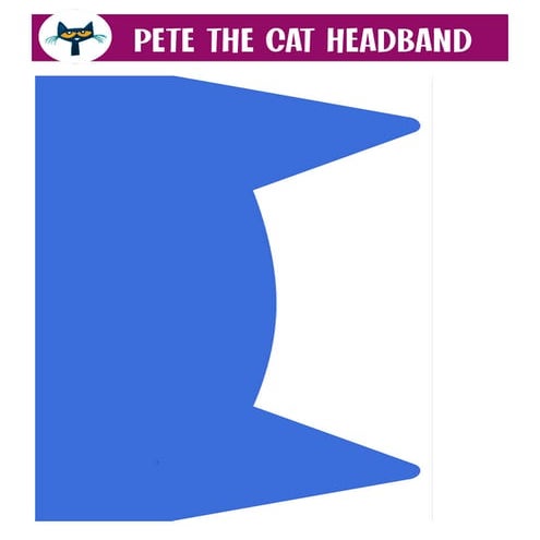 Pete the Cat Headband Template | PDF