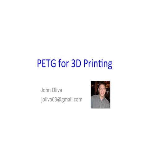 Printing with PETG | PDF