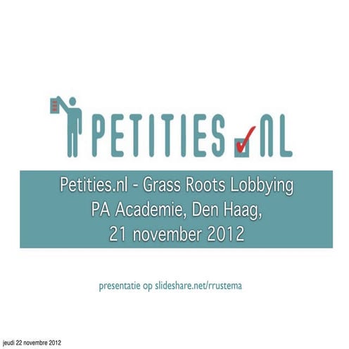 Petities.nl 21 nov 12 PA-academie | PDF