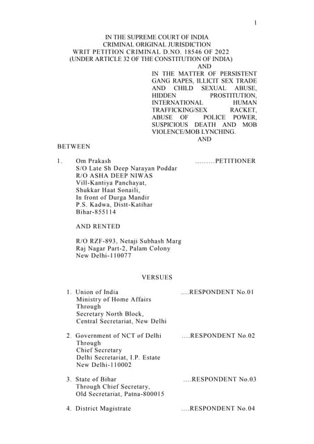 memorial of ipc sec 302 and 326 B | PDF