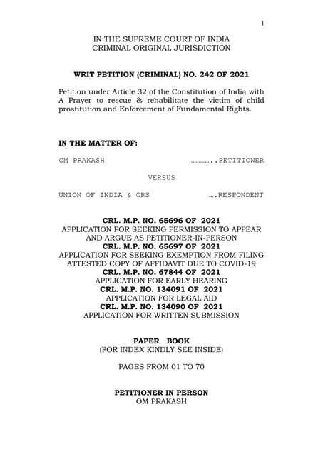 Written Arguments along with Affidavit before Patna High Court | PDF