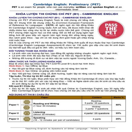 Pet level b1 cefr course | DOCX