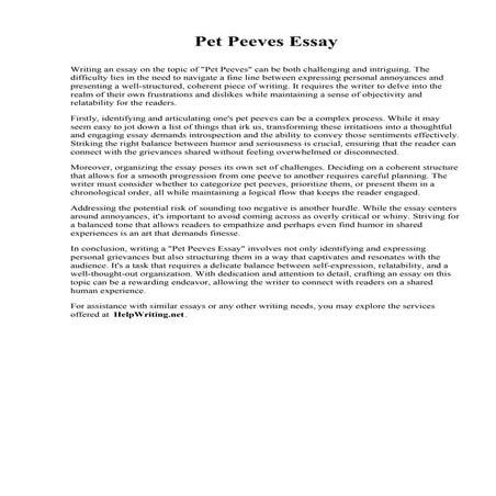 Pet Peeves Essay.pdf