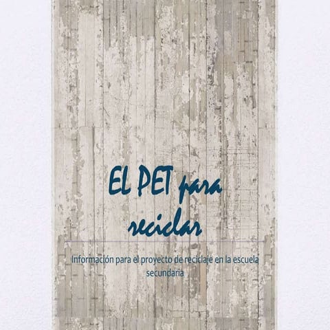 El PET | PPTX | Chemistry | Science