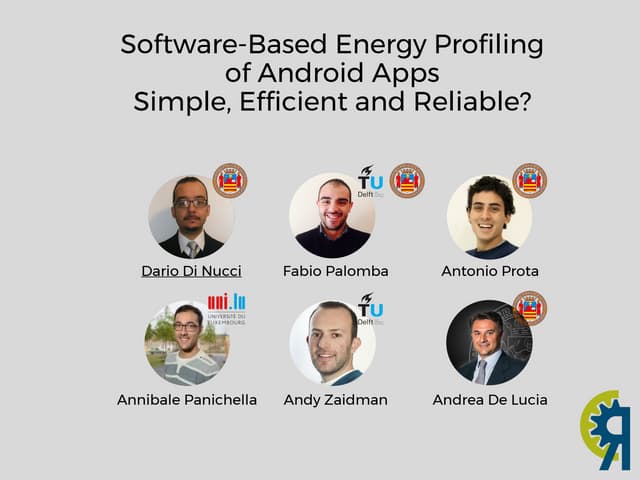 Software Based Energy Profiling Of Android Apps Simple Efficient And Reliable Ppt