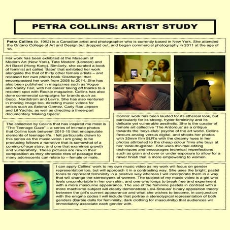 Petra Collins - Research | PDF