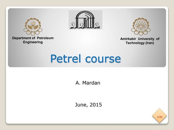Petrel course Module_1: Import data and management, make simple ...