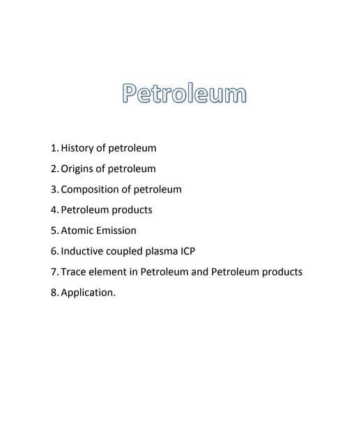Physical and chemical properties of petroleum | PPT