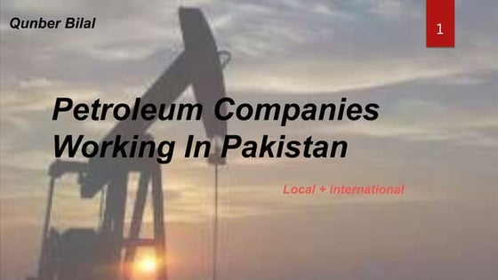 petroleum refinery's in pakistan | DOCX