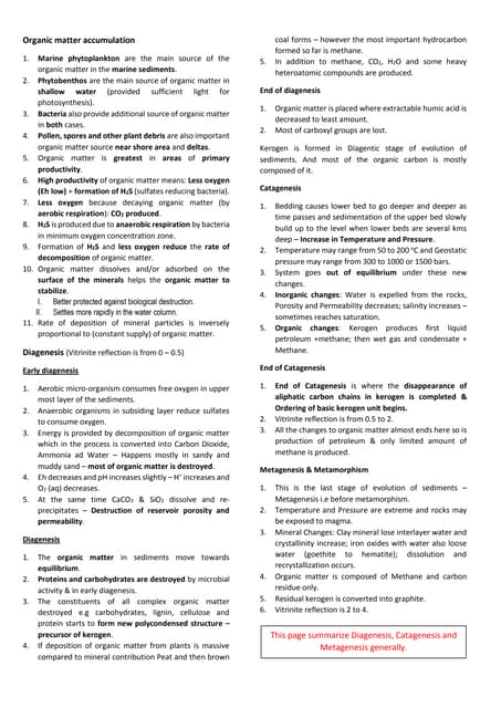 Origin of petroleum, organic and inorganic theories | PDF