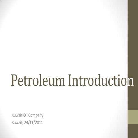 Petroleum introduction | PPT