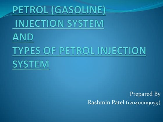 Common rail direct injection | PPT