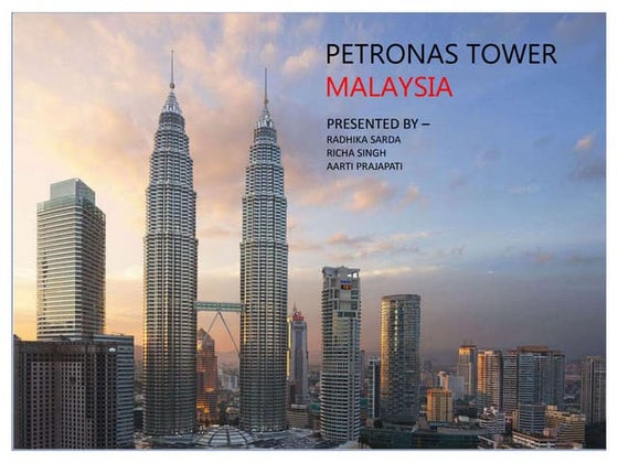 The petronas twin towers | PPT