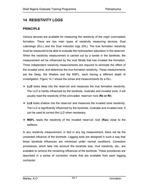 Sp log - Well logging | PDF | Geology | Science