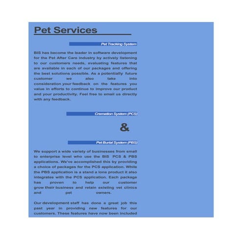 Pet service | PDF
