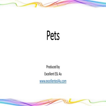ESL pets vocabulary flashcards | PDF