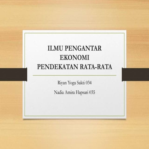 Pendekatan Rata-Rata | PPTX
