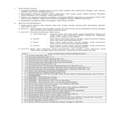 Petunjuk pengisian sspcp | PDF