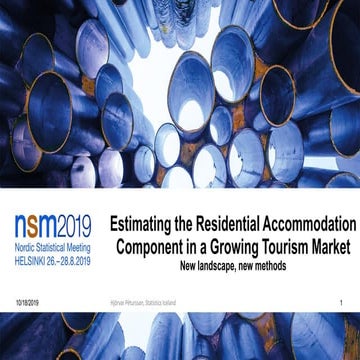 Esimating the residential accomodation component in a growing tourism ...