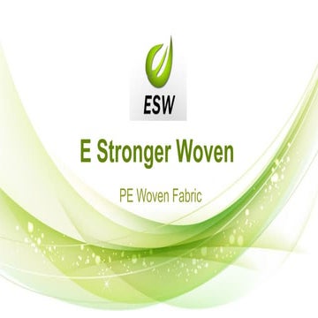 Pe woven fabric - eswoven.com