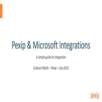 Pexip and Microsoft Interoperability | PPTX | Web Conferencing ...