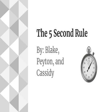 The 5 Second Rule | PPTX