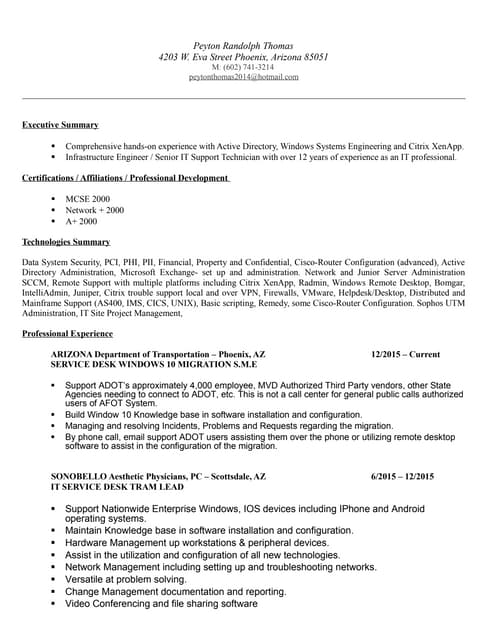 Professional Resume | DOCX