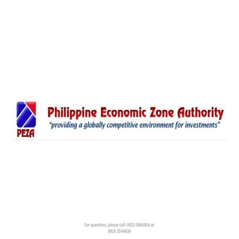 Eod enterprise operation dept process flow PEZA | PPTX