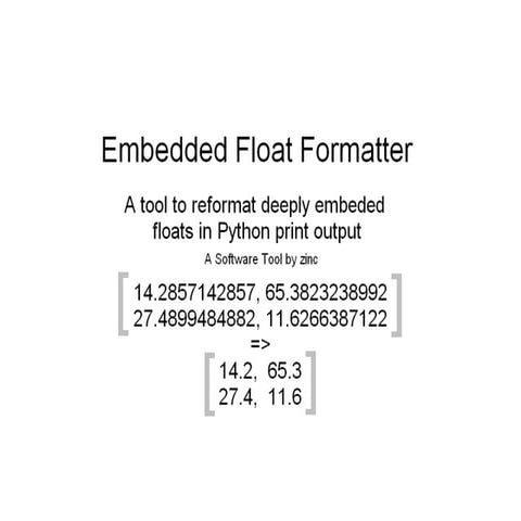 Embedded Float Formatter | PPT