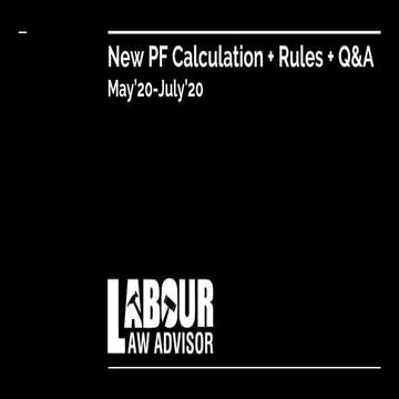 New PF Calculation Rules | PPTX