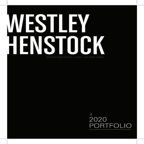 Wes Henstock portfolio 2020 - print & editorial | PDF