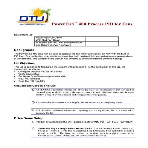 Pf400 process pid_for_fans_lab | PDF