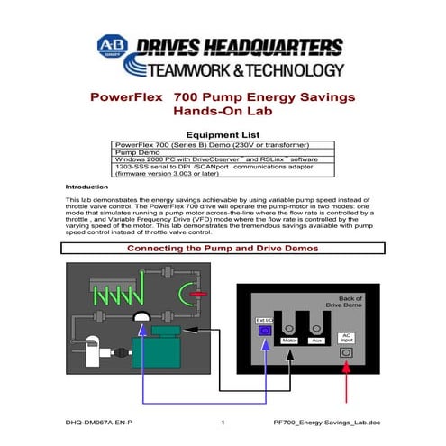Pf700 energy savings_lab | PDF | Computer Peripherals | Computing