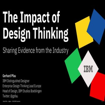 Pfau the impact of design thinking | PPT