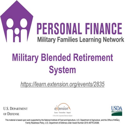 Military Blended Retirement System | PPTX