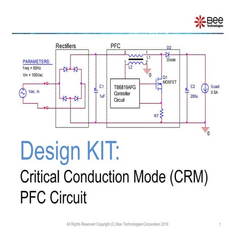 Critical Conduction Mode (CRM) PFC Circuit | PPT