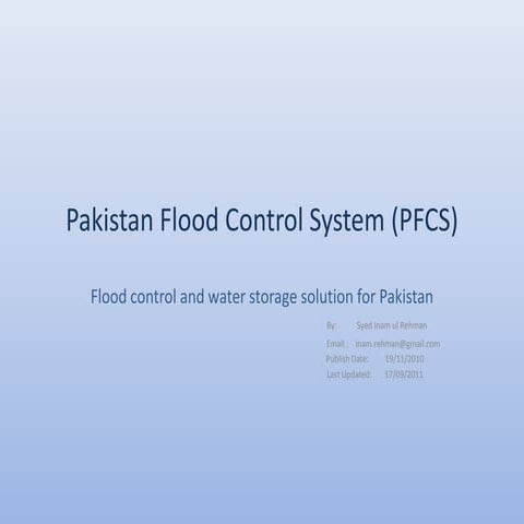 Design of flood control structures | PPT