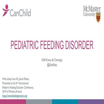 PEDIATRIC FEEDING DISORDER | PDF