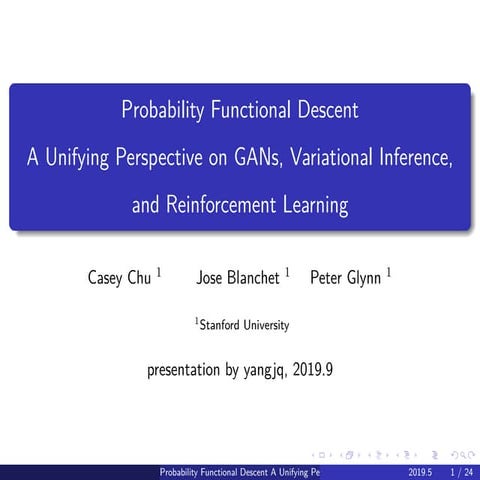 probability functional descent | PDF