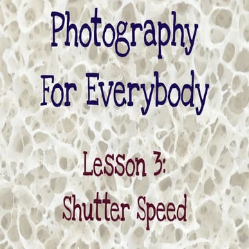 Photography For Everybody - Lesson 4: Aperture | PDF | Cameras and ...