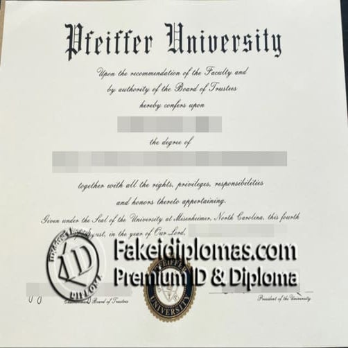 Pfeiffer University degree | PDF