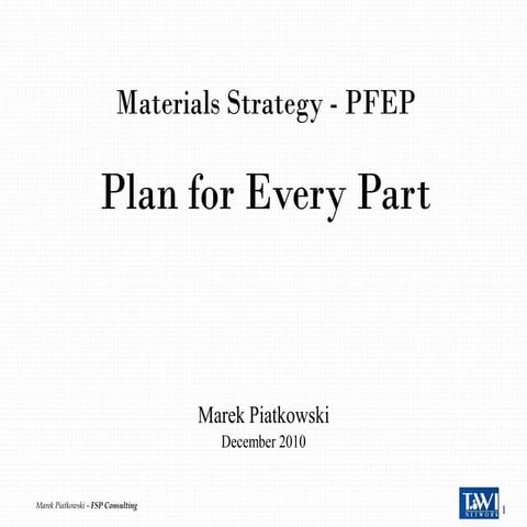 Pfep introduction | PDF